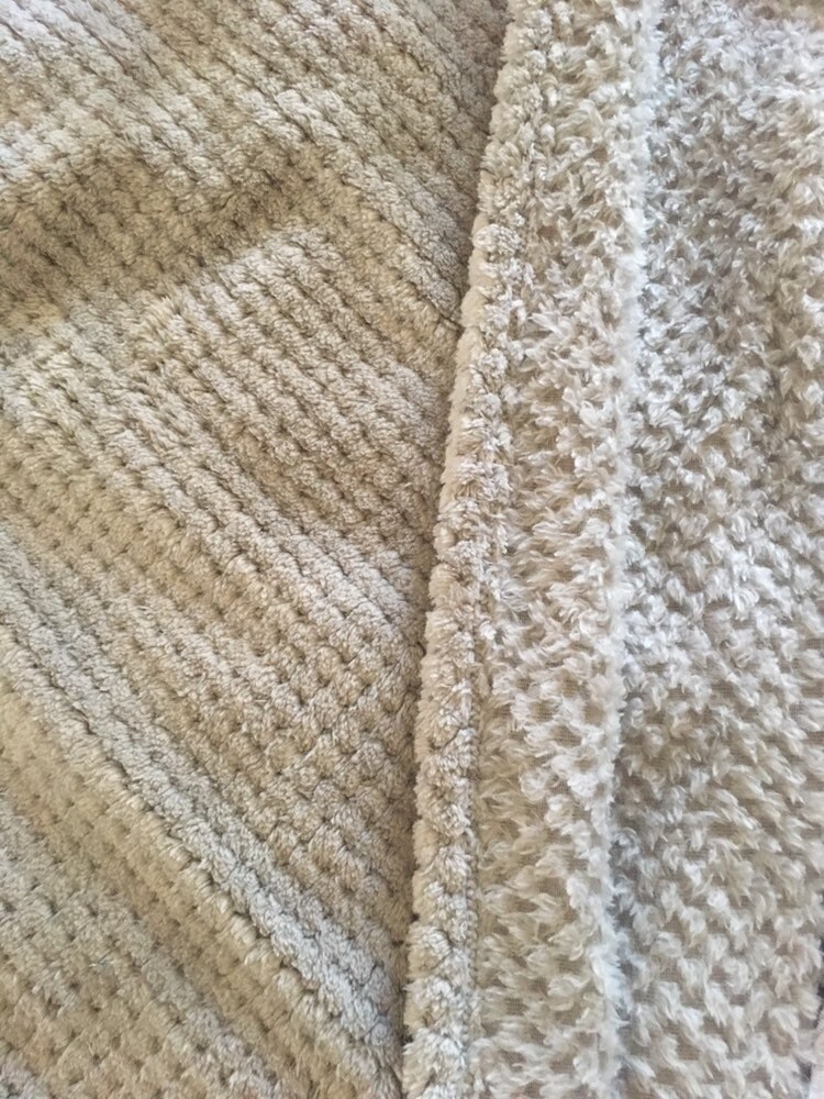 Light Grey Cuddle Fleece Blanket Adult Textured Cozy Blanket | Etsy