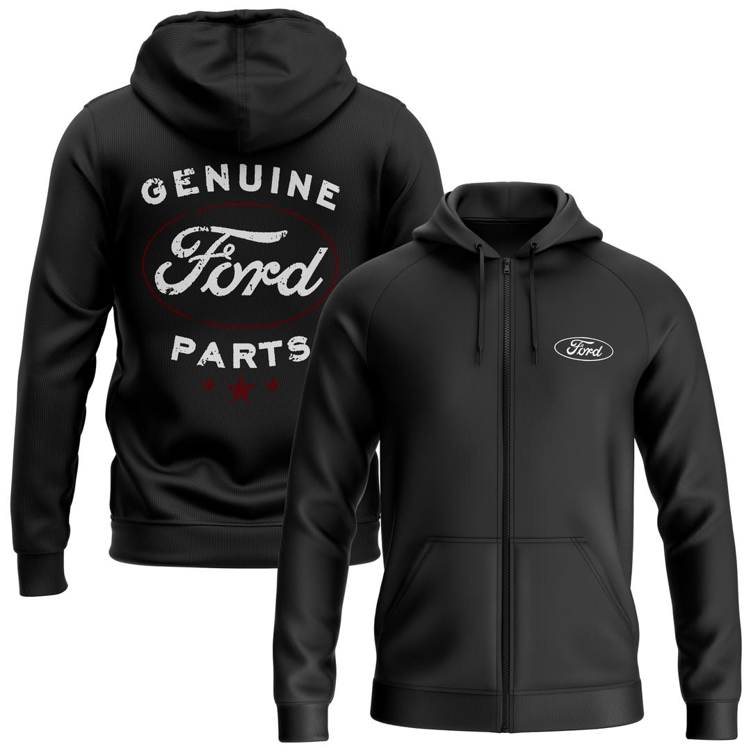 Ford Genuine Parts Mens Zip Hoodie - Etsy