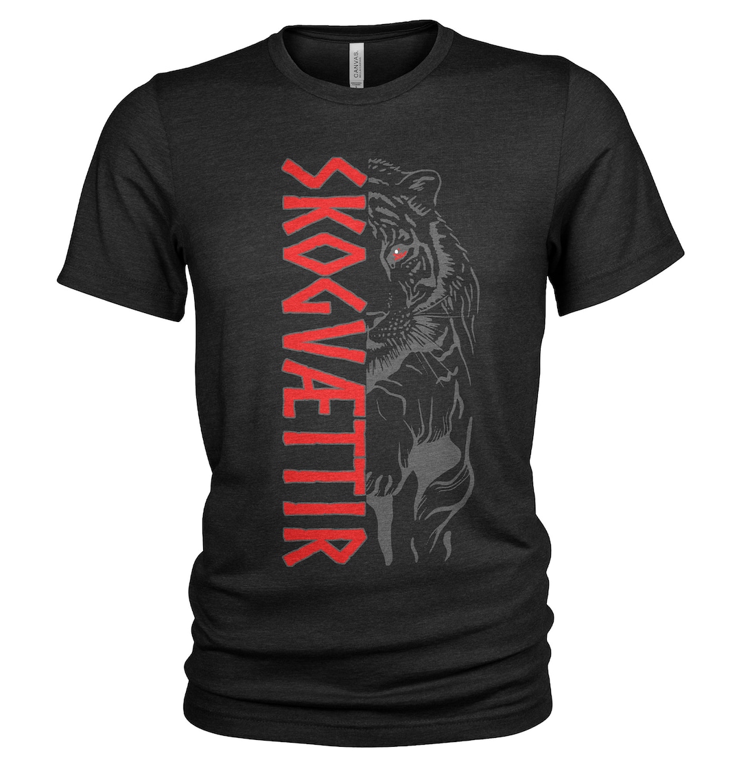 Vikings Skogvaettir Wild Tiger Men's Organic Cotton T-shirt - Etsy