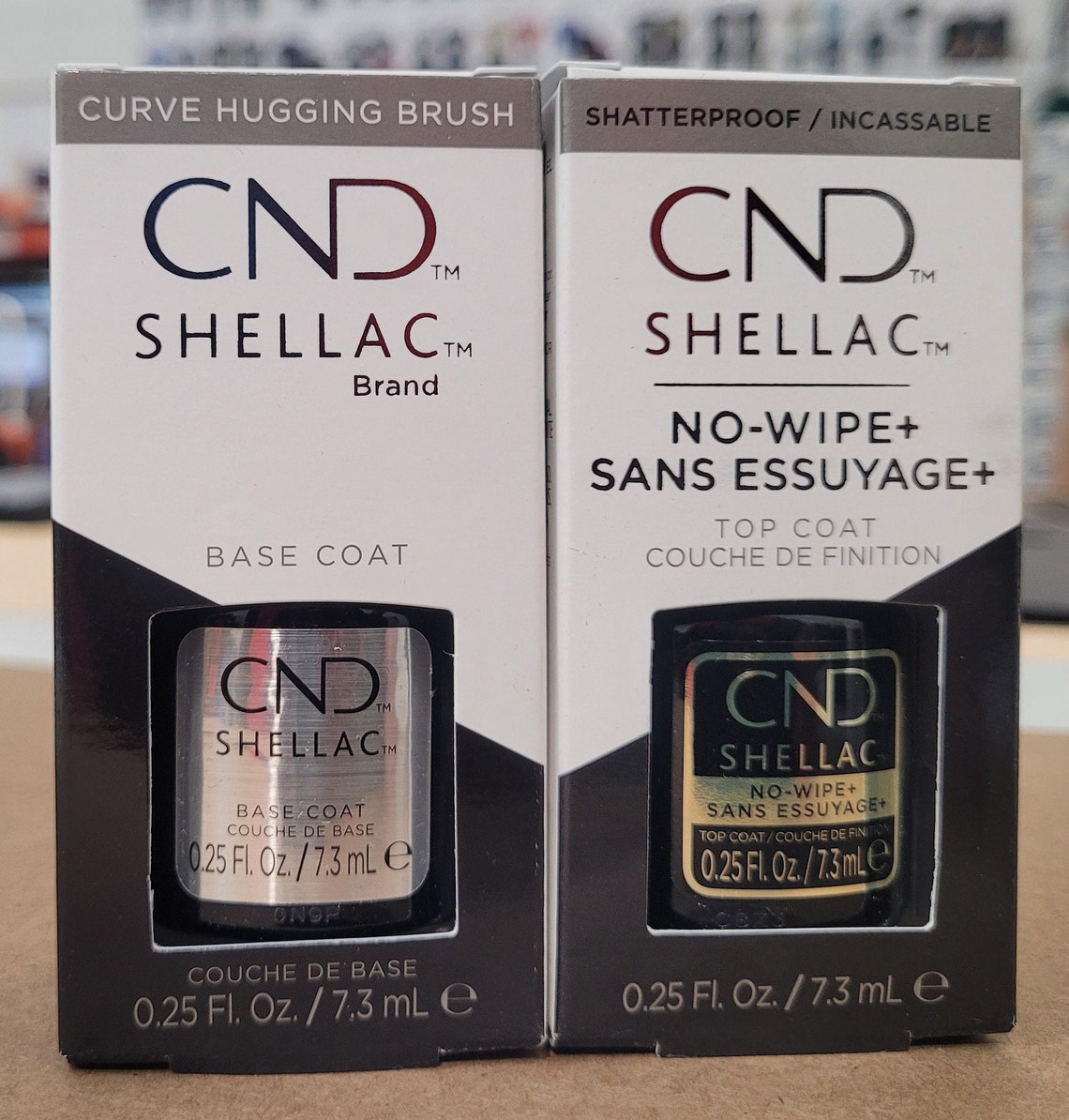 CND SHELLAC No Wipe Top Coat & Base Set 2 X 7.3ml - Etsy