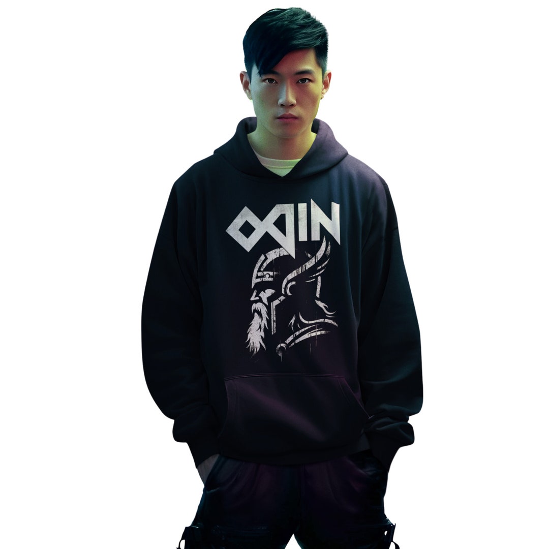 Norse God Odin the Allfather Men's Black Hoodie - Etsy