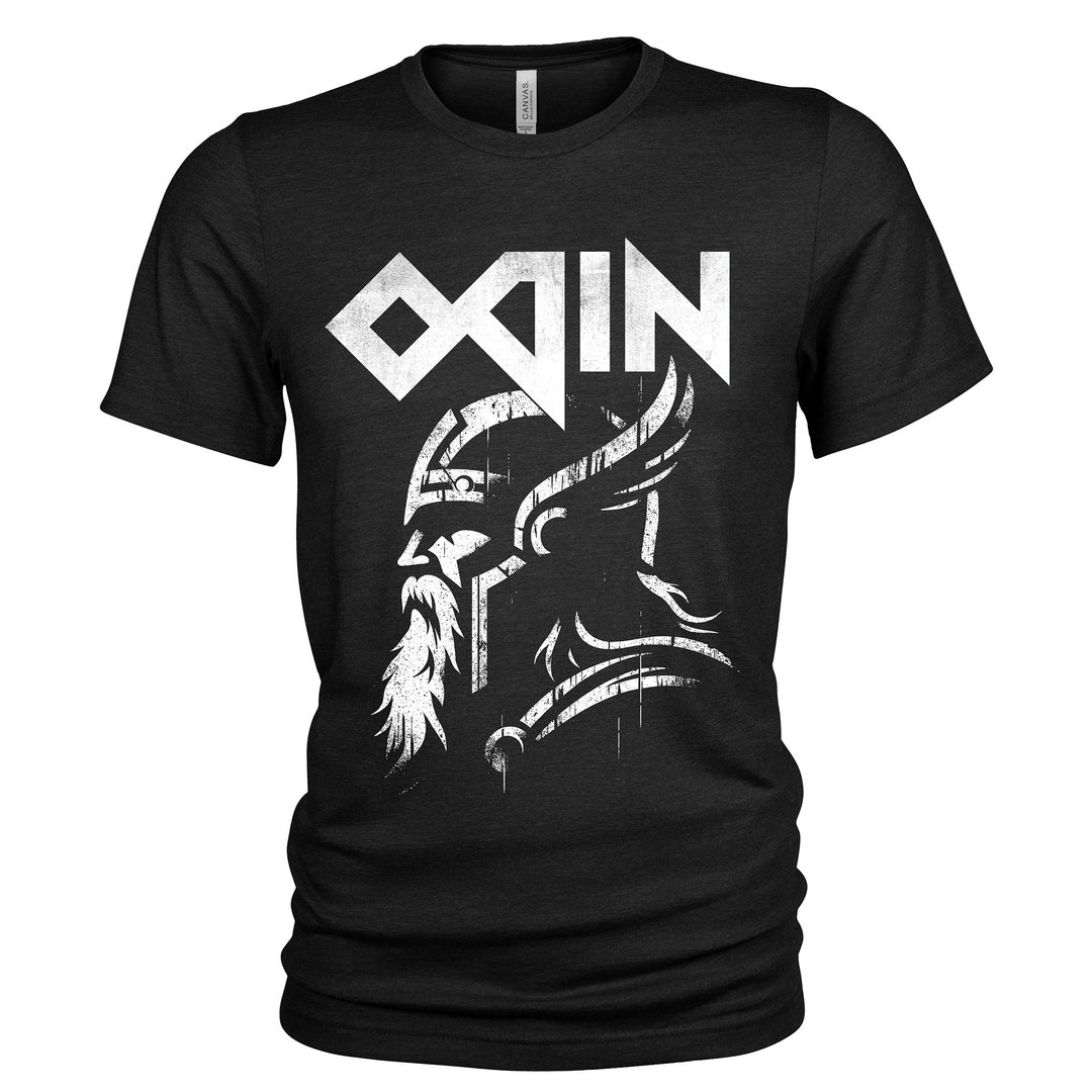 Viking Legendary God Odin the Allfather Black T Shirt - Etsy