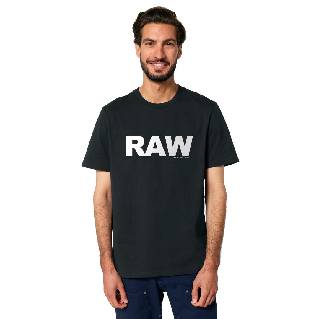 Union Made Raw Denim Original Raw Unisex Casual Crew Neck T Shirts - Etsy