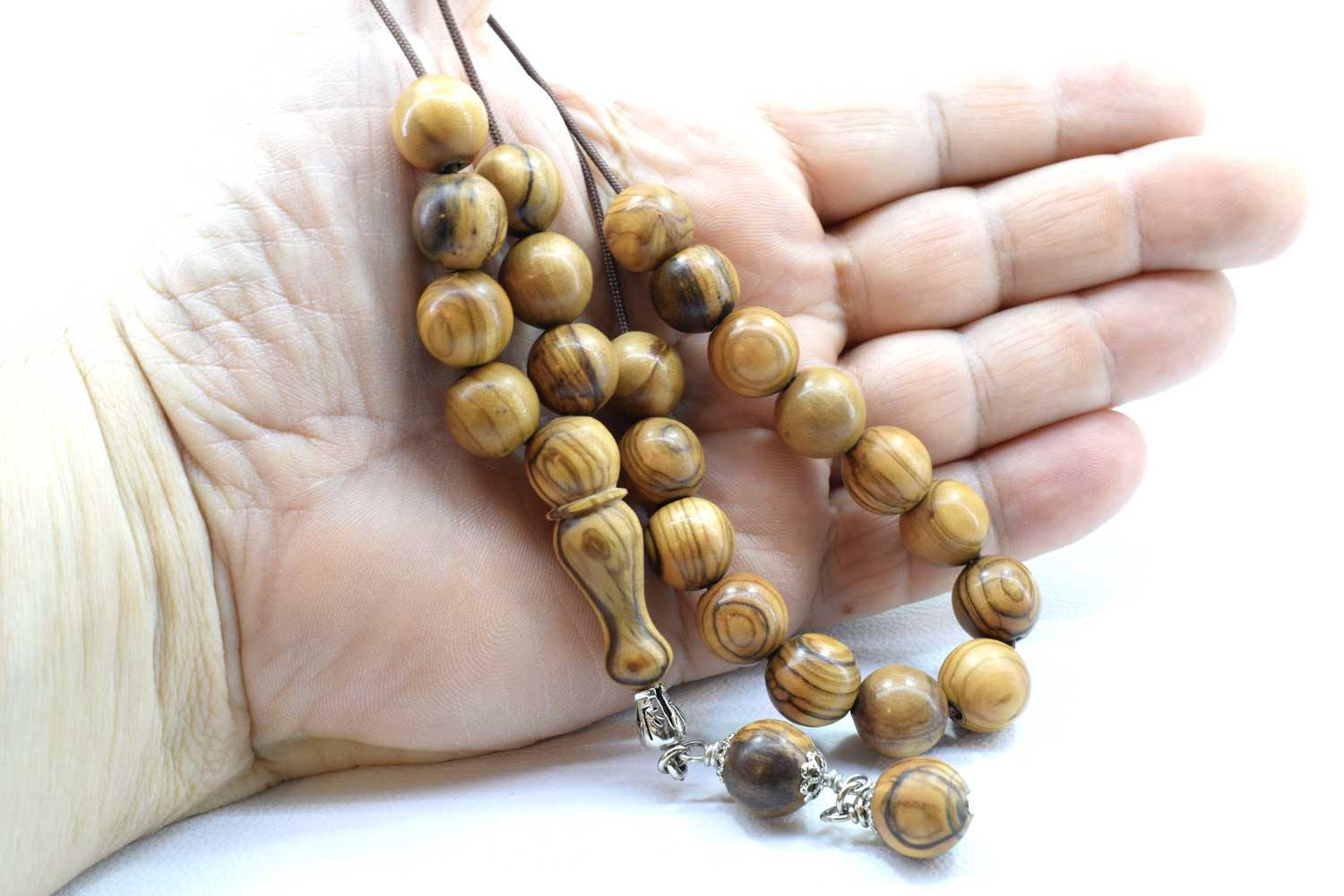 Olive Wood Komboloi, Worry Beads, Greek Komboloi, 21 Olive Wood Beads ...