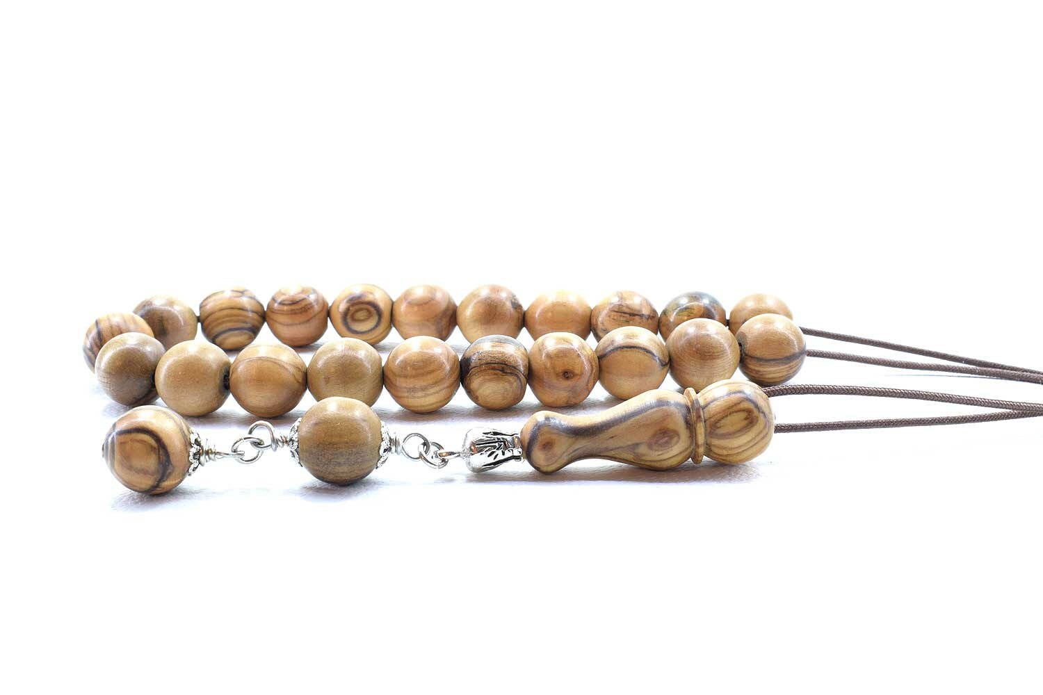 Olive Wood Komboloi, Worry Beads, Greek Komboloi, 21 Olive Wood Beads ...