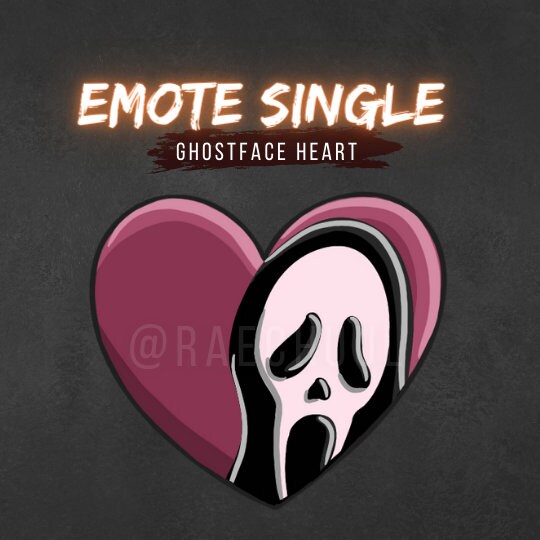 Ghostface Emote: Heart Single - Etsy