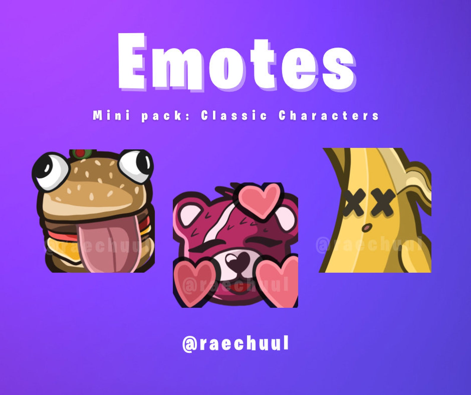 Game Emotes: Classic Characters Mini Pack - Etsy