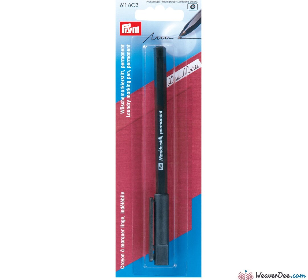 PRYM Permanent Black Ball-point Pen - Etsy