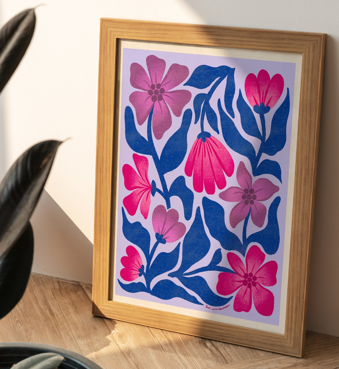 LGBTQIA Wall Art, Floral Wall Hanging, Bisexual Wall Art, Wlw Wall Art ...