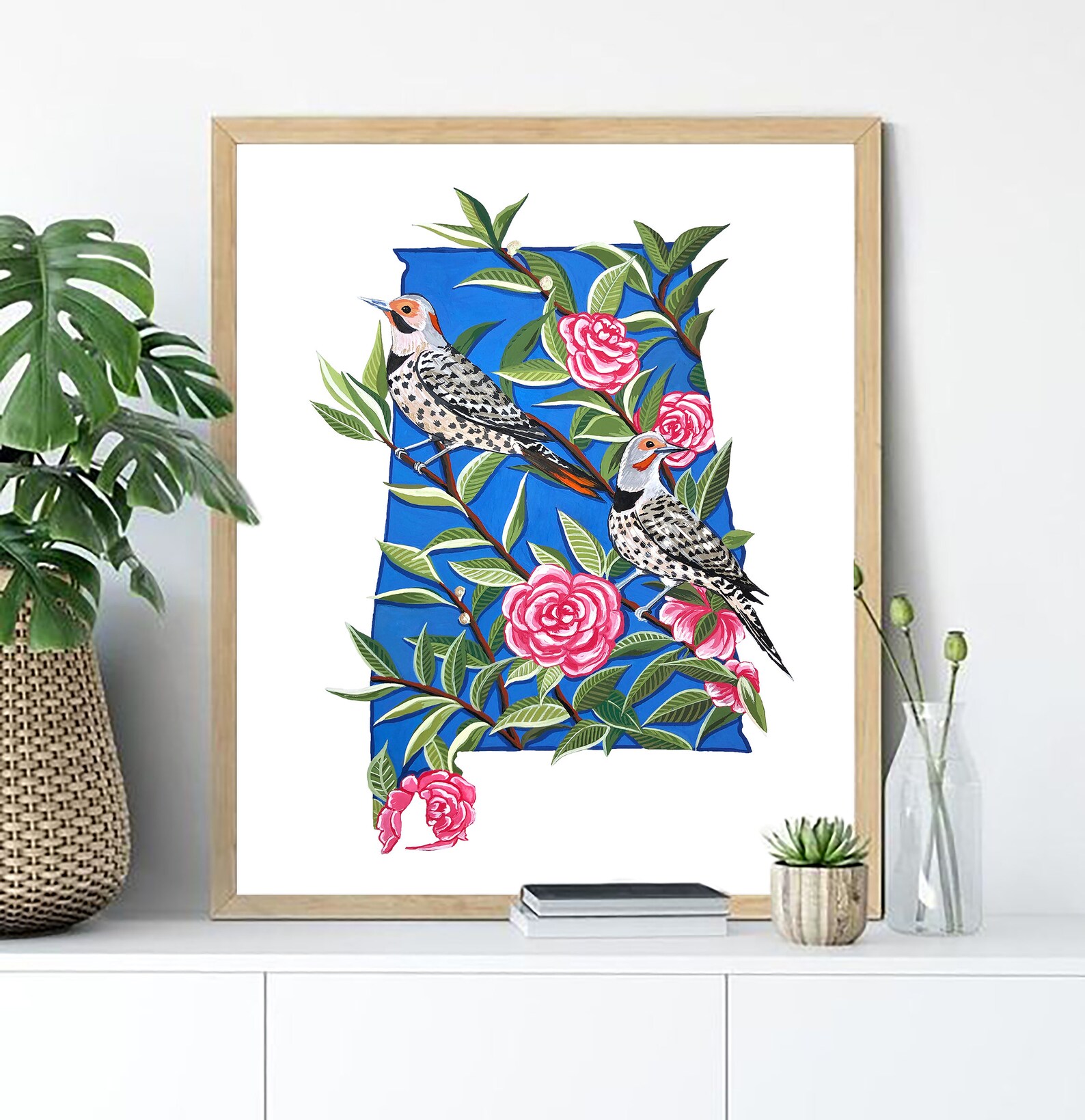 Alabama State Bird Print, Alabama Bird Print, Northern Flicker Print ...