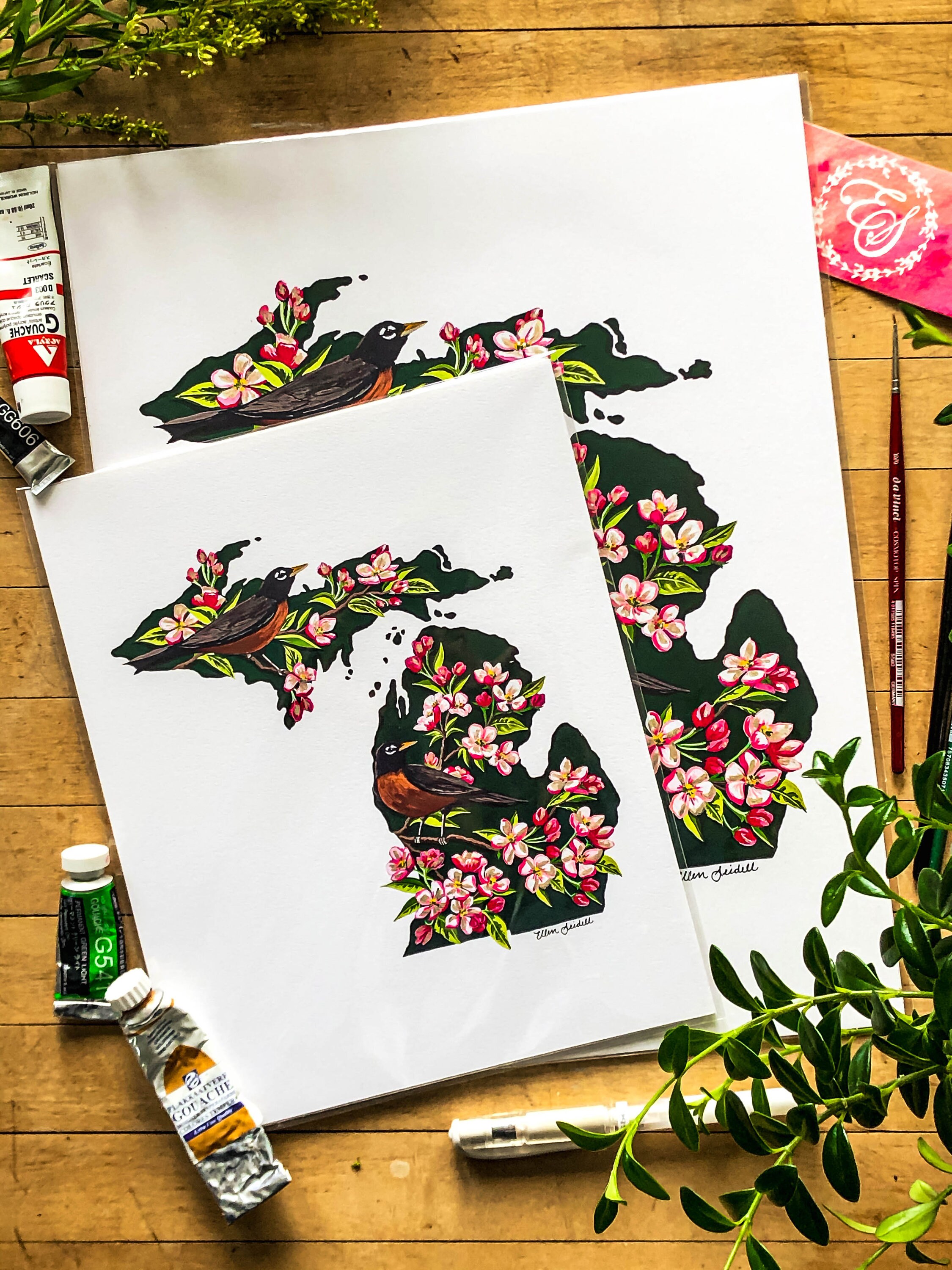 Michigan State Bird Poster Michigan Poster State Bird Print - Etsy UK