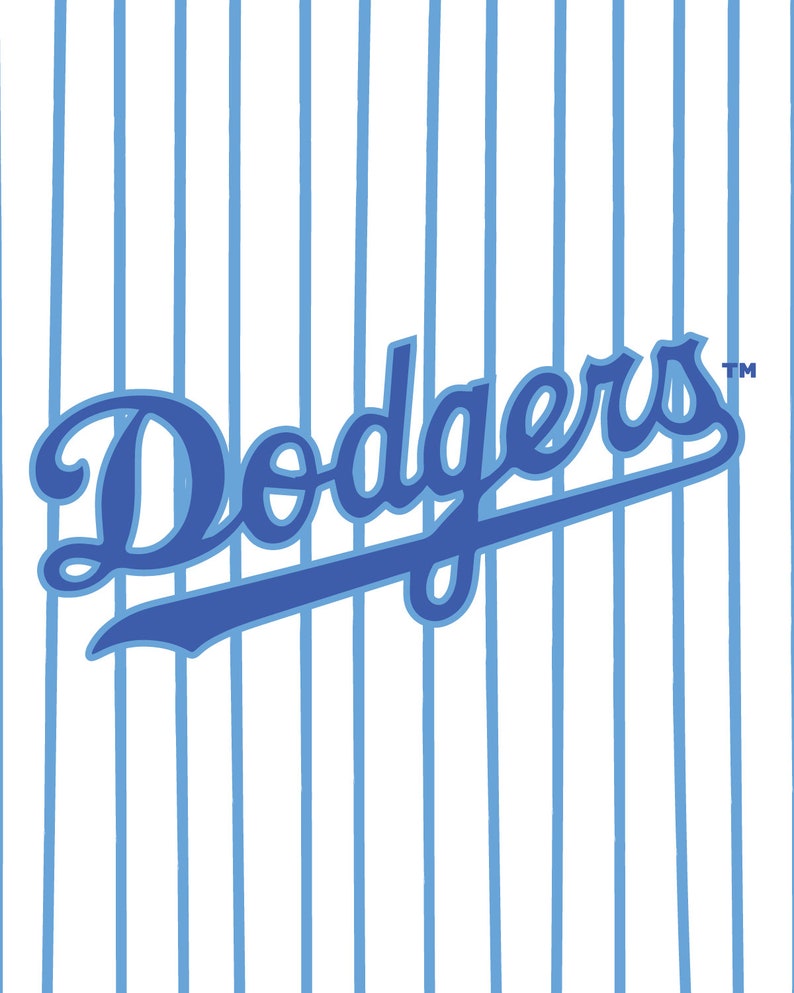 Dodger Illustration Digital Print - Etsy