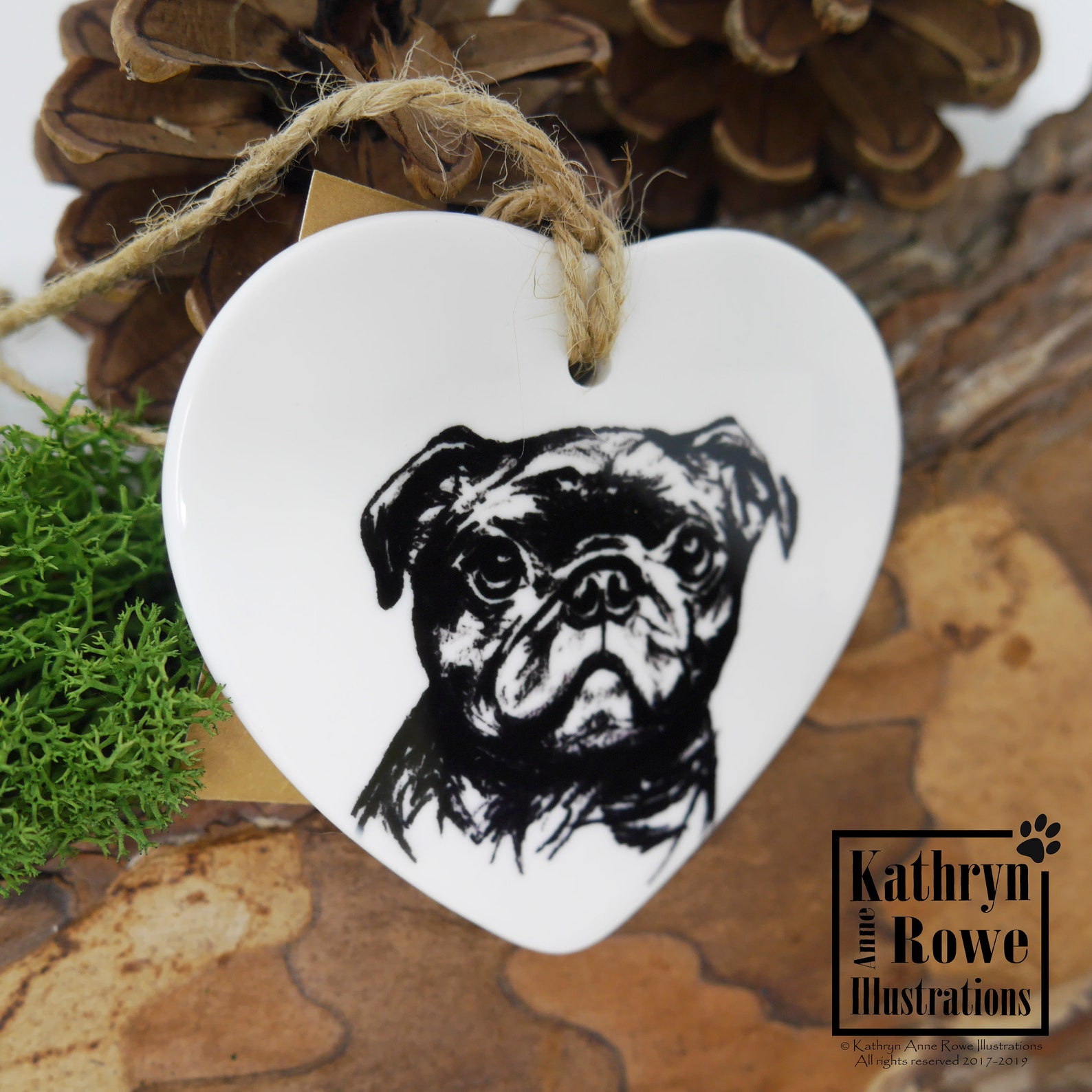 Pug Pug Lovers Gifts for Pug Lovers Pug Gift Letterbox | Etsy