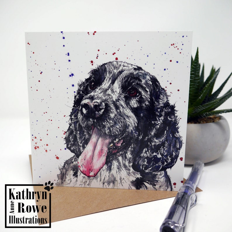 Cocker Spaniel Card Cocker Spaniel Cocker Spaniel Gift - Etsy UK