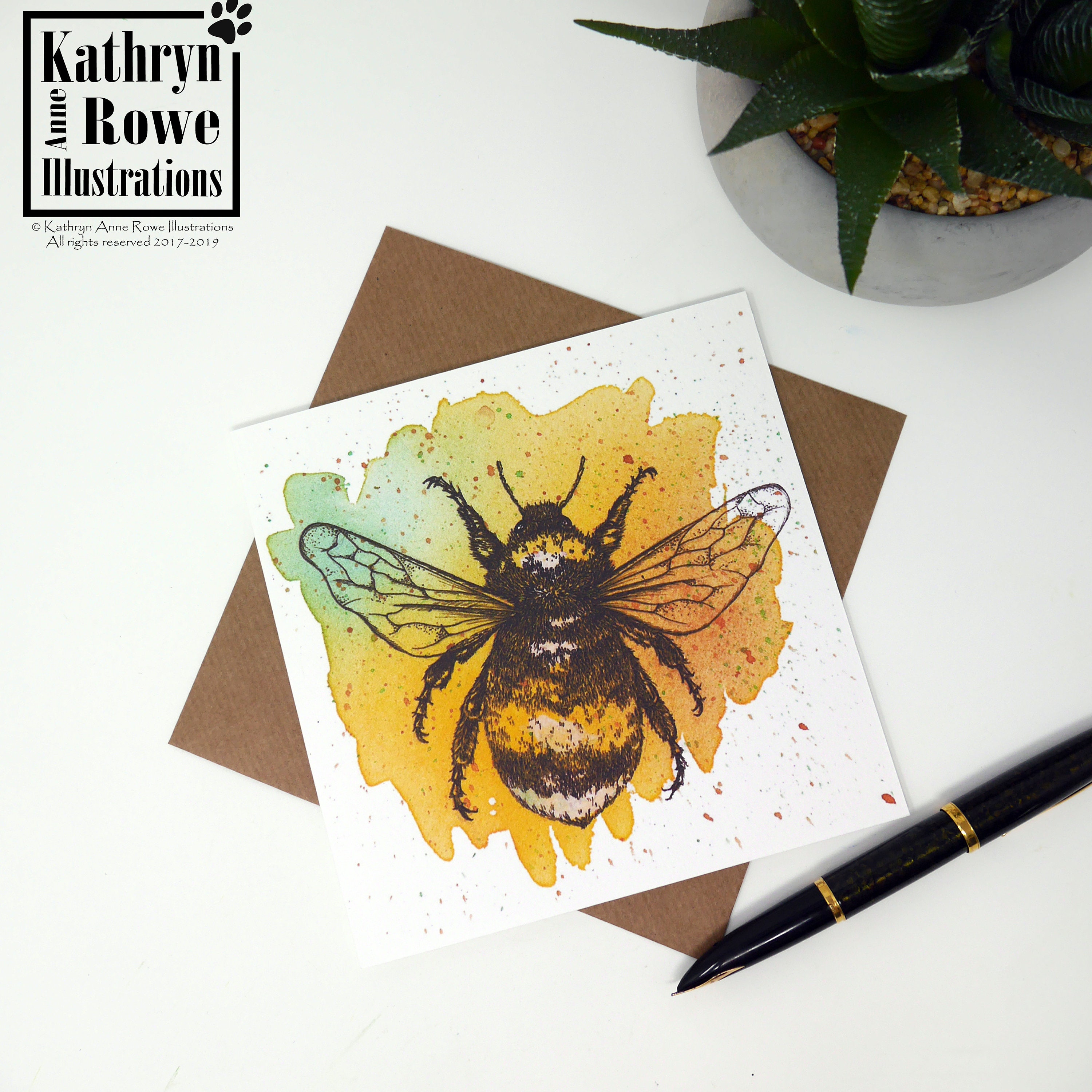 Bee, Bumblebee, Bee Card, Bumblebee Card, Wildlife, Nature, Bees ...