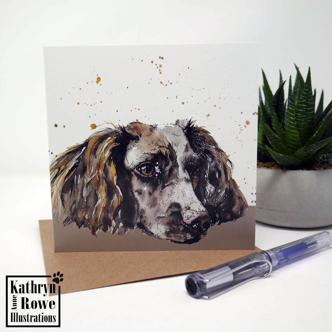 Cocker Spaniel Card, Cocker Spaniel, Cocker Spaniel Gift, Cocker ...