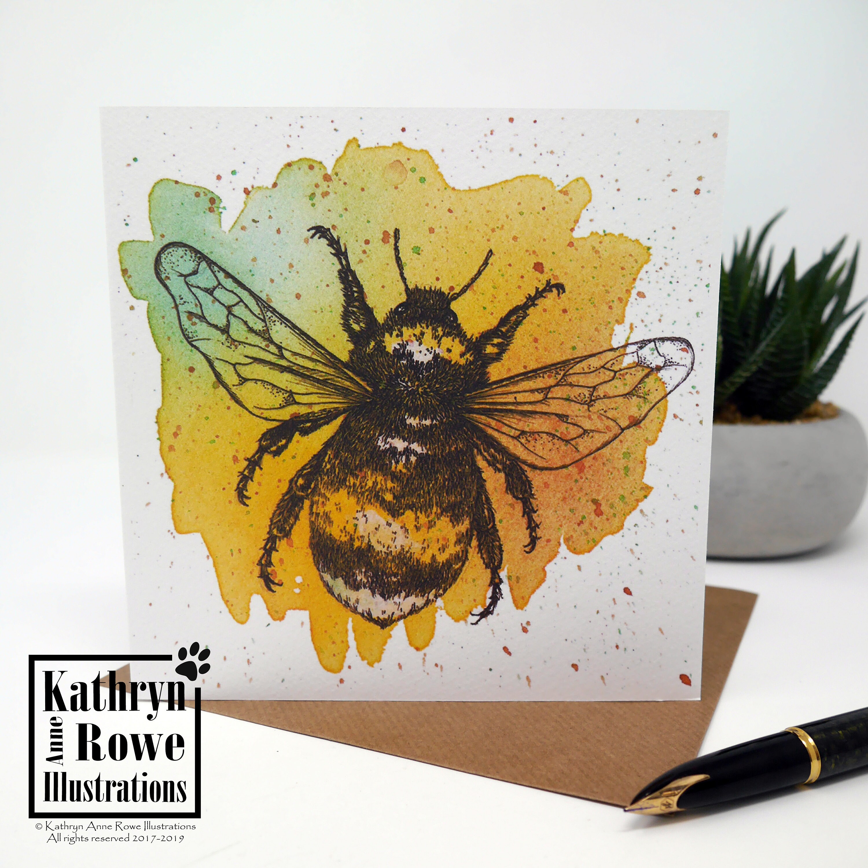 Bee, Bumblebee, Bee Card, Bumblebee Card, Wildlife, Nature, Bees ...