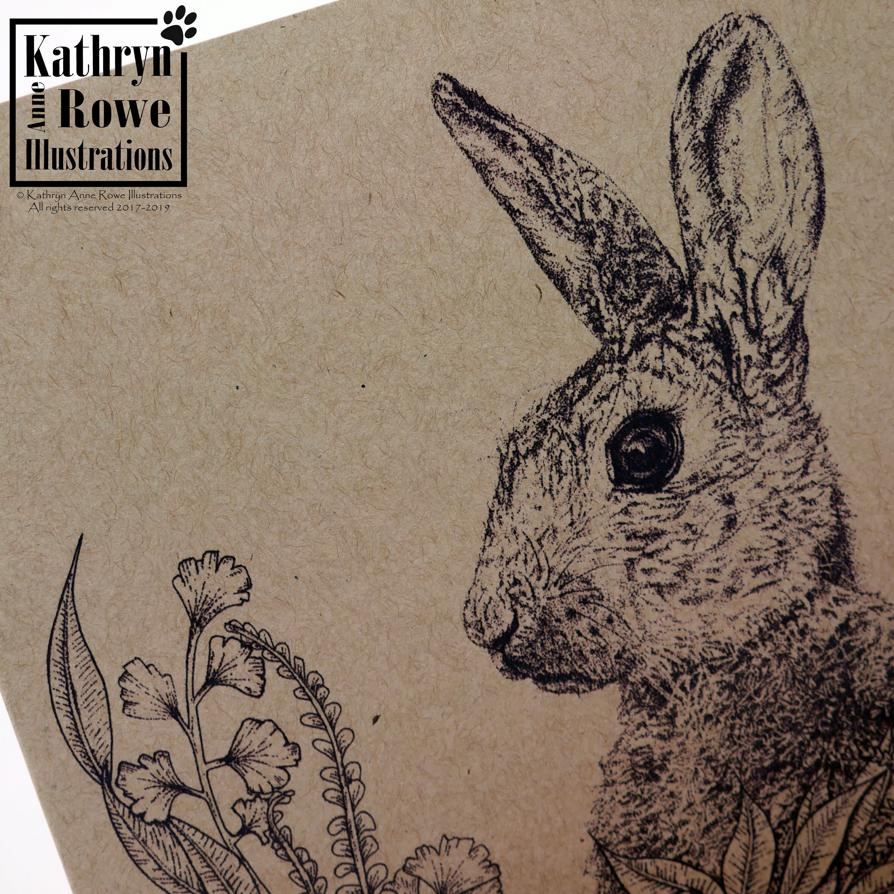 Rabbit Wild Rabbit Rabbit Design Bunny Wedding Valentine - Etsy UK