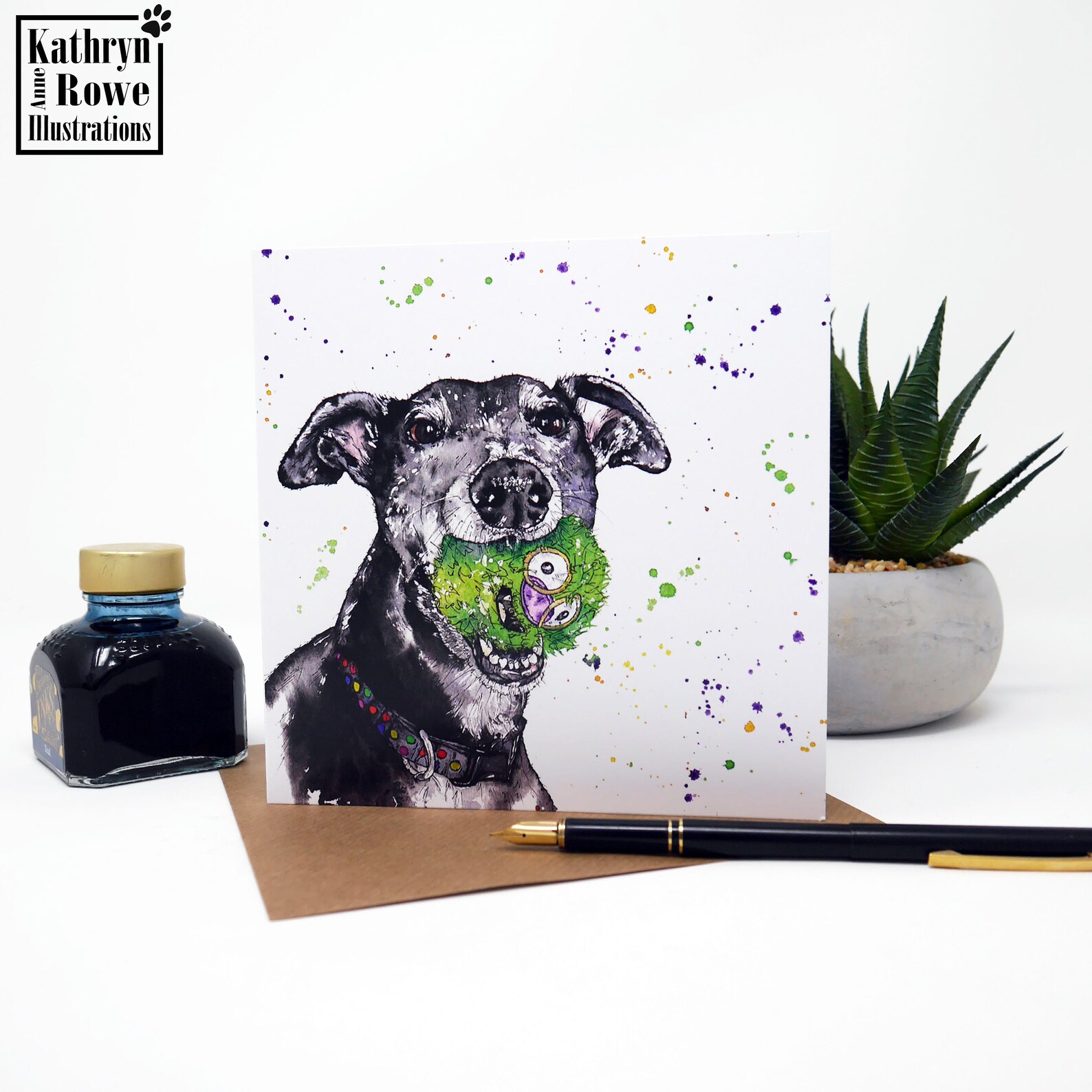 Greyhound Greyhound Card Signthound Card Hound Card | Etsy