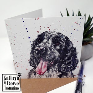 Cocker Spaniel Card, Cocker Spaniel, Cocker Spaniel Gift, Cocker ...