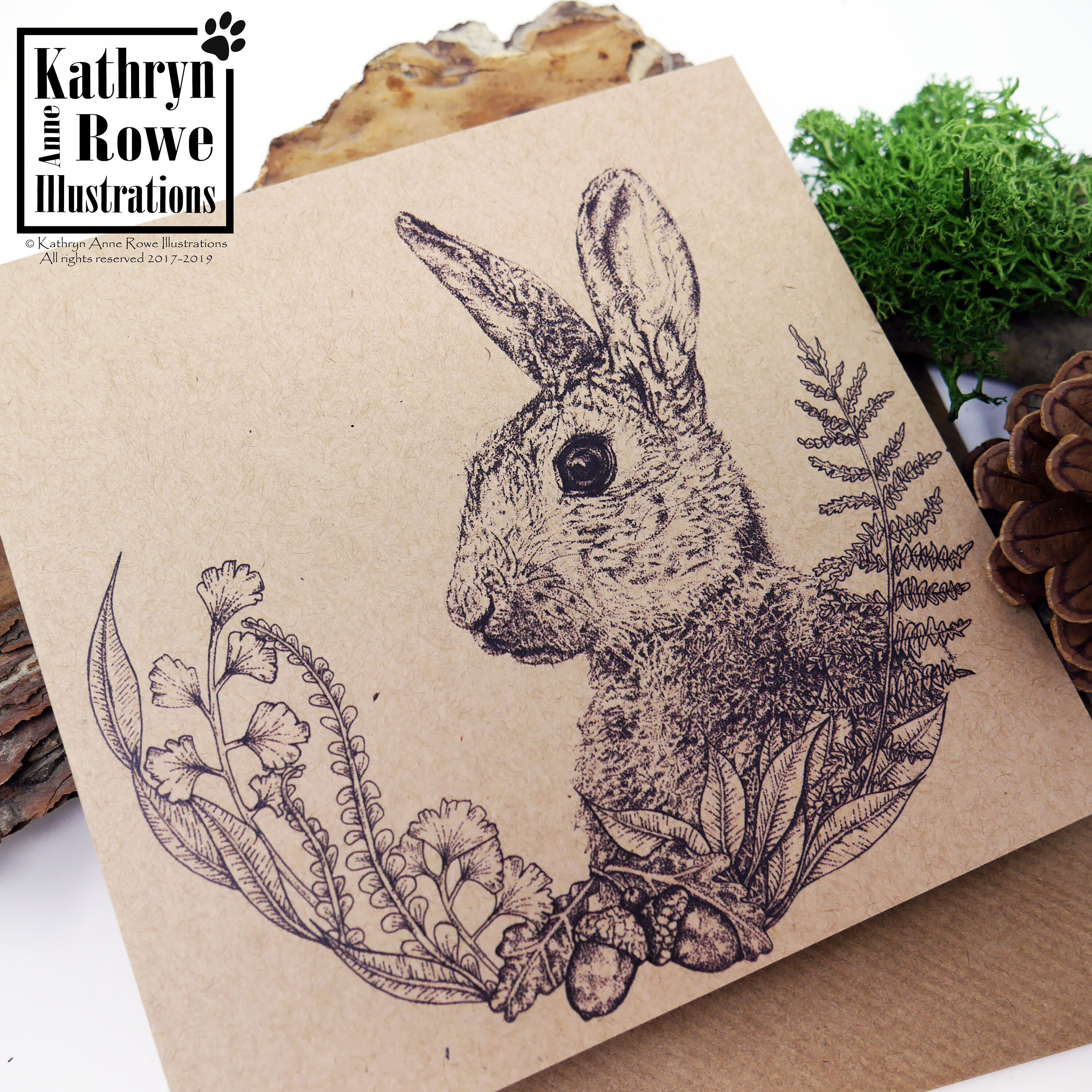 Rabbit Wild Rabbit Rabbit Design Bunny Wedding Valentine - Etsy UK