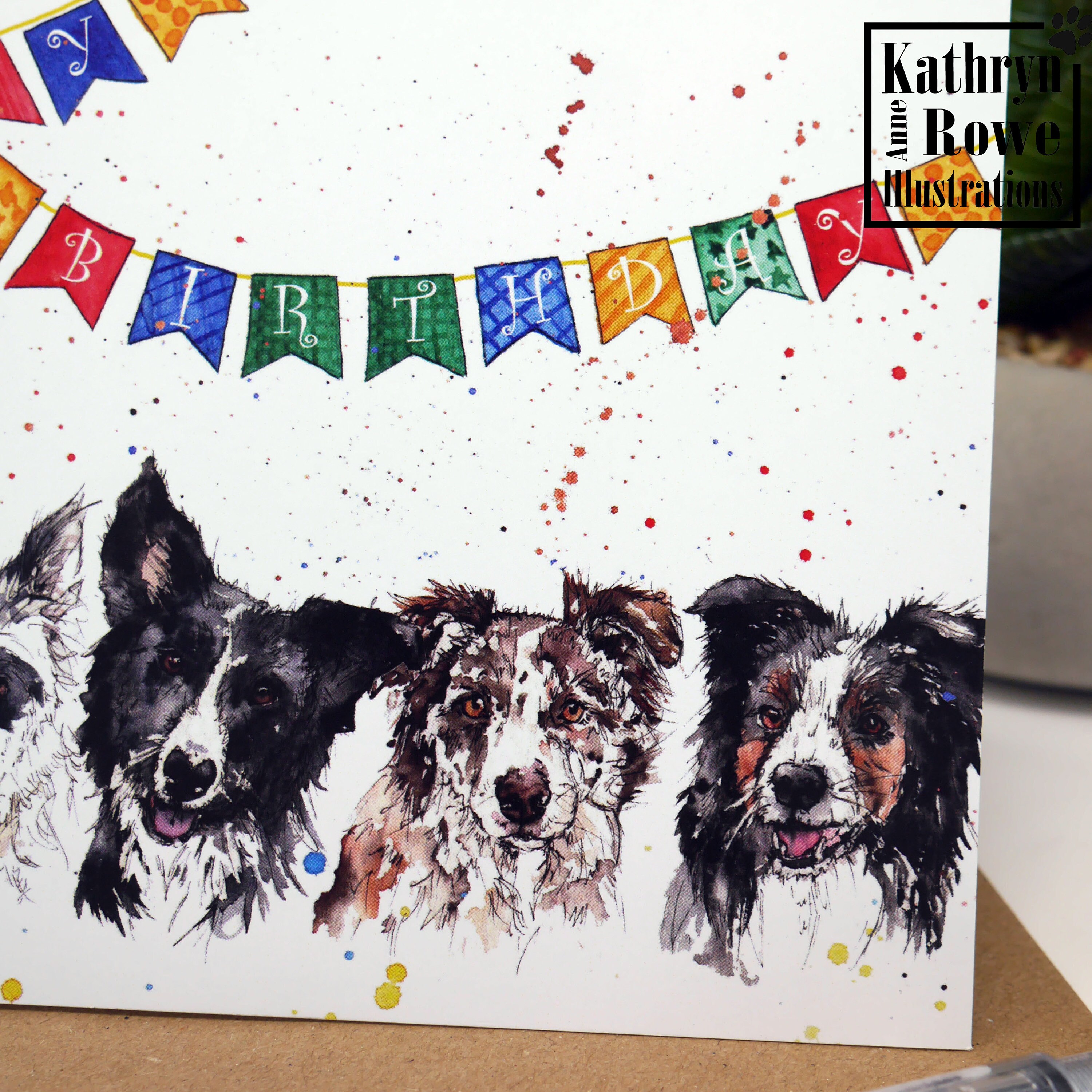 Border Collie Border Collie Card Border Collie Gift Dog | Etsy UK