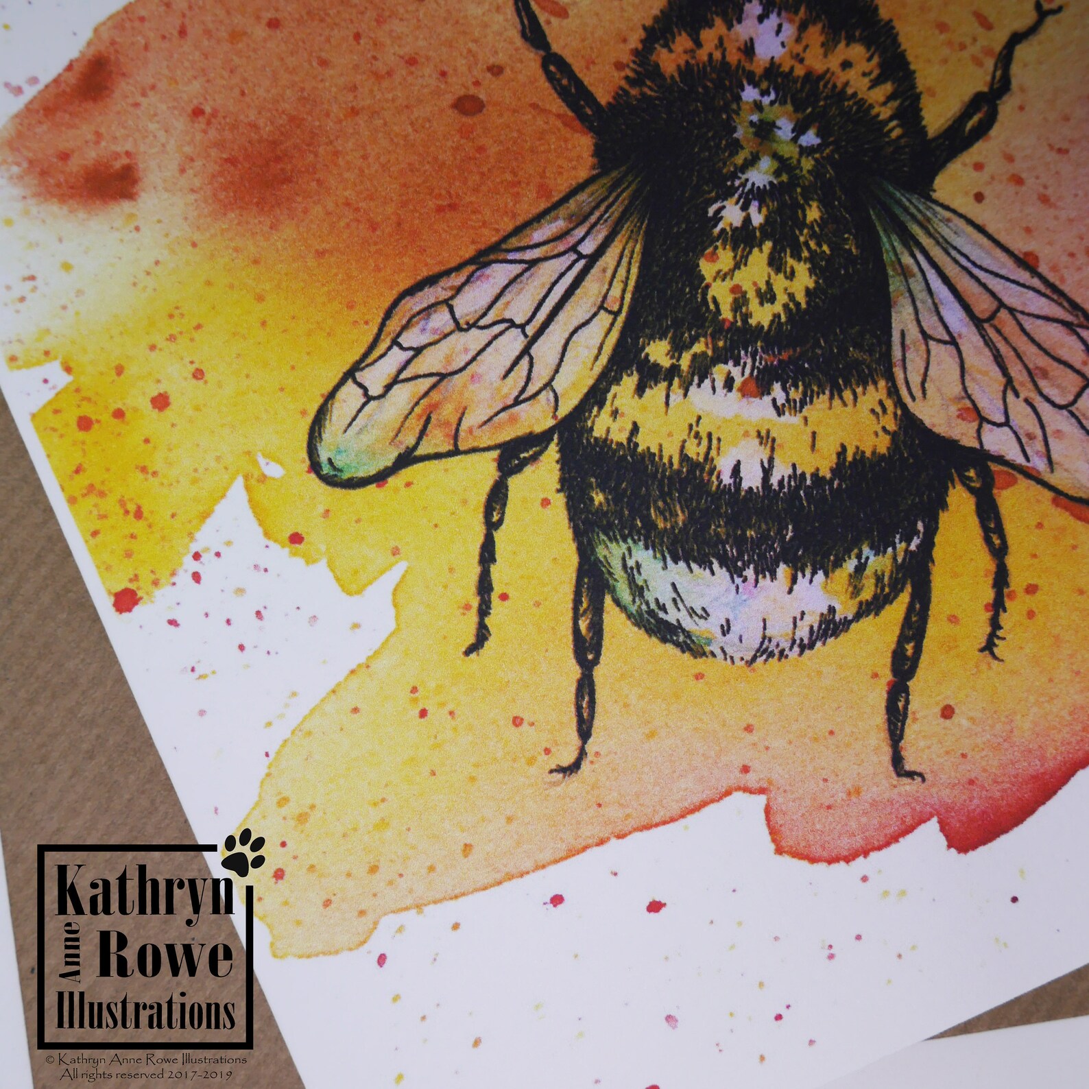 Bee, Bumblebee, Bee Card, Bumblebee Card, Wildlife, Nature, Bees ...