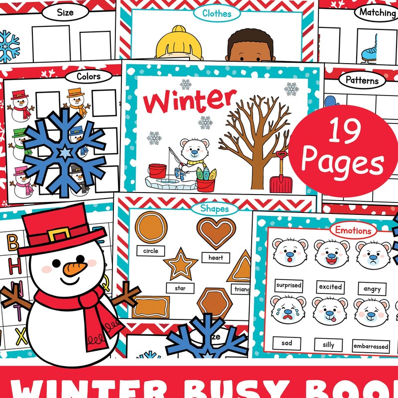 Busy Book Printable - Etsy