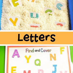 Alphabet Sensory Bin Printable: Preschool Letter Activities (instant ...