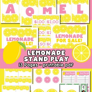 Lemonade Stand Printables, Lemonade Dramatic Play, Summer Activities ...