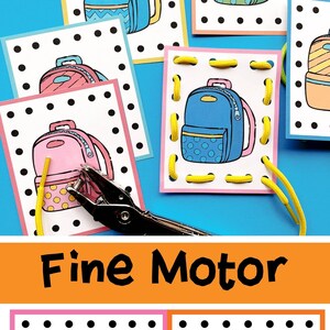 Fine Motor Skills Printables, Preschool Activities, Hole Punch Activity ...