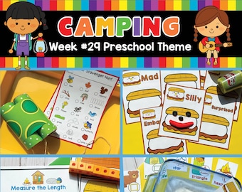 Camping Learning Pack Camping Preschool Pack Preschool Pack - Etsy
