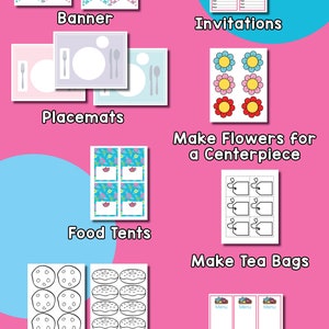 Tea Party Pretend Play Printables, Tea Party Dramatic Play, Toddler ...