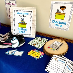 Clothing Store Pretend Play Printable: Preschool Activities (PDF) - Etsy UK