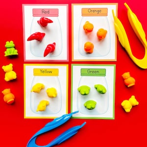 Color Sorting Preschool Printables, Activity Center, Preschool Colors ...