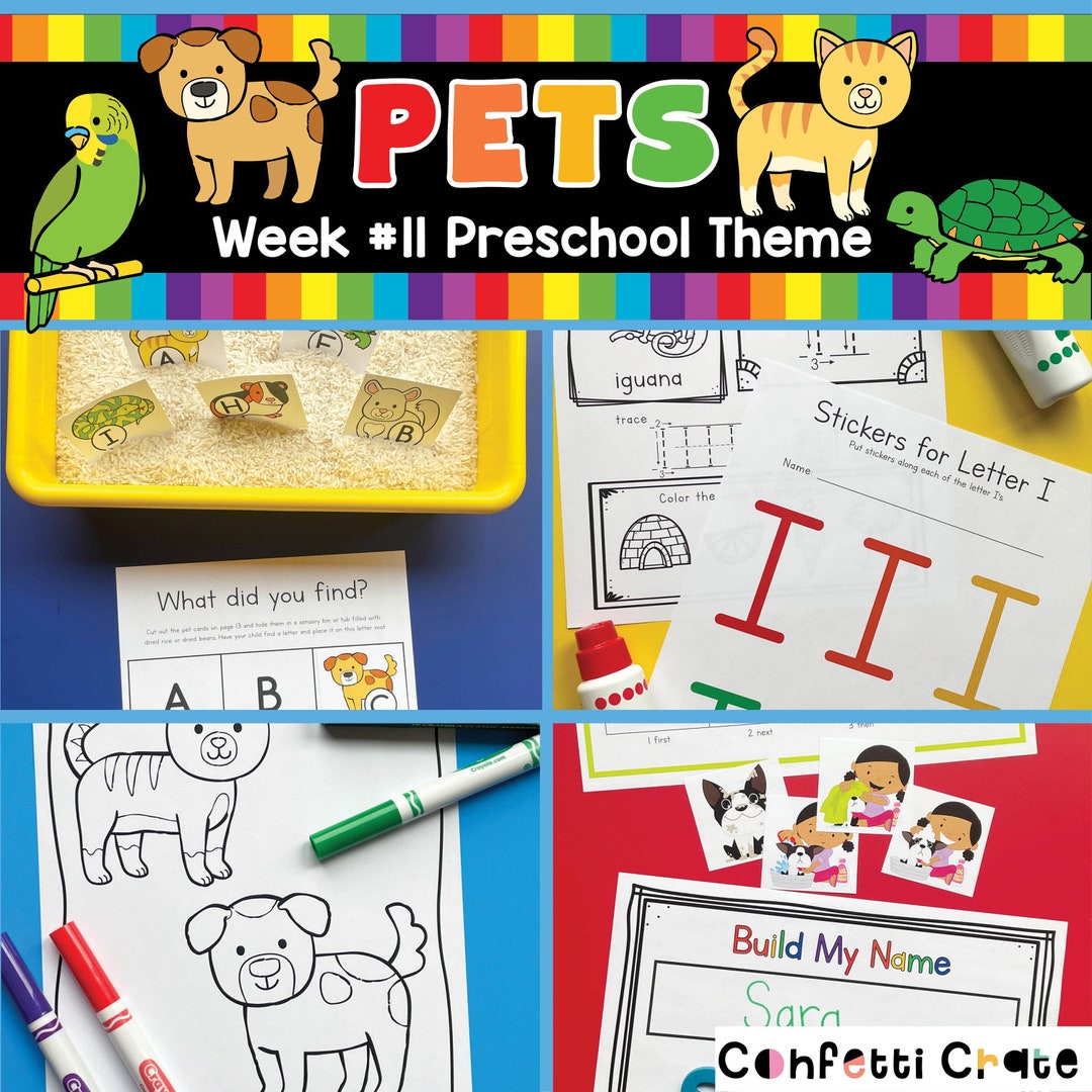 Pets Preschool Curriculum, Preschool Printables, Toddler Activities ...