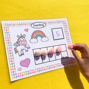 Unicorn Busy Book Printable for Toddlers, Toddler Girls, Busy Binder ...