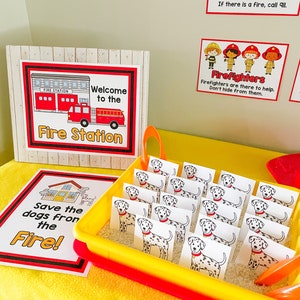 Fire Station Pretend Play Printables, Firefighter Dramatic Play ...