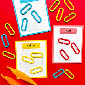 Color Sorting Preschool Printables, Activity Center, Preschool Colors ...