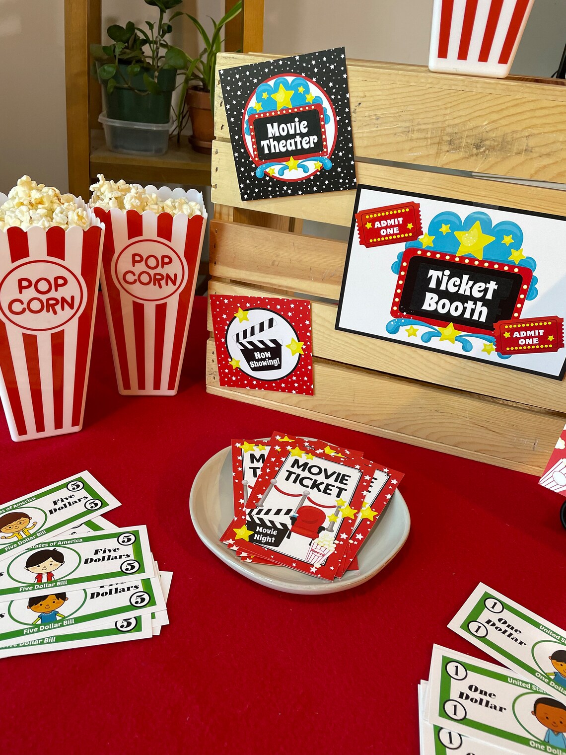 Movie Theater Pretend Play Printable Movies Dramatic Play - Etsy