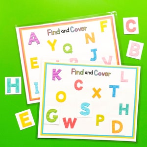 Alphabet Sensory Bin Printable: Preschool Letter Activities (instant ...