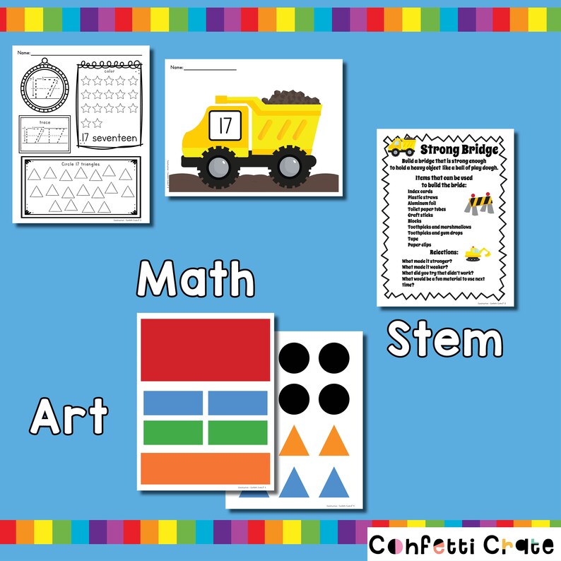 Construction Preschool Curriculum Printable Preschool Themes - Etsy