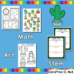 Cactus Preschool Curriculum Printable, Homeschool Preschool, Preschool ...