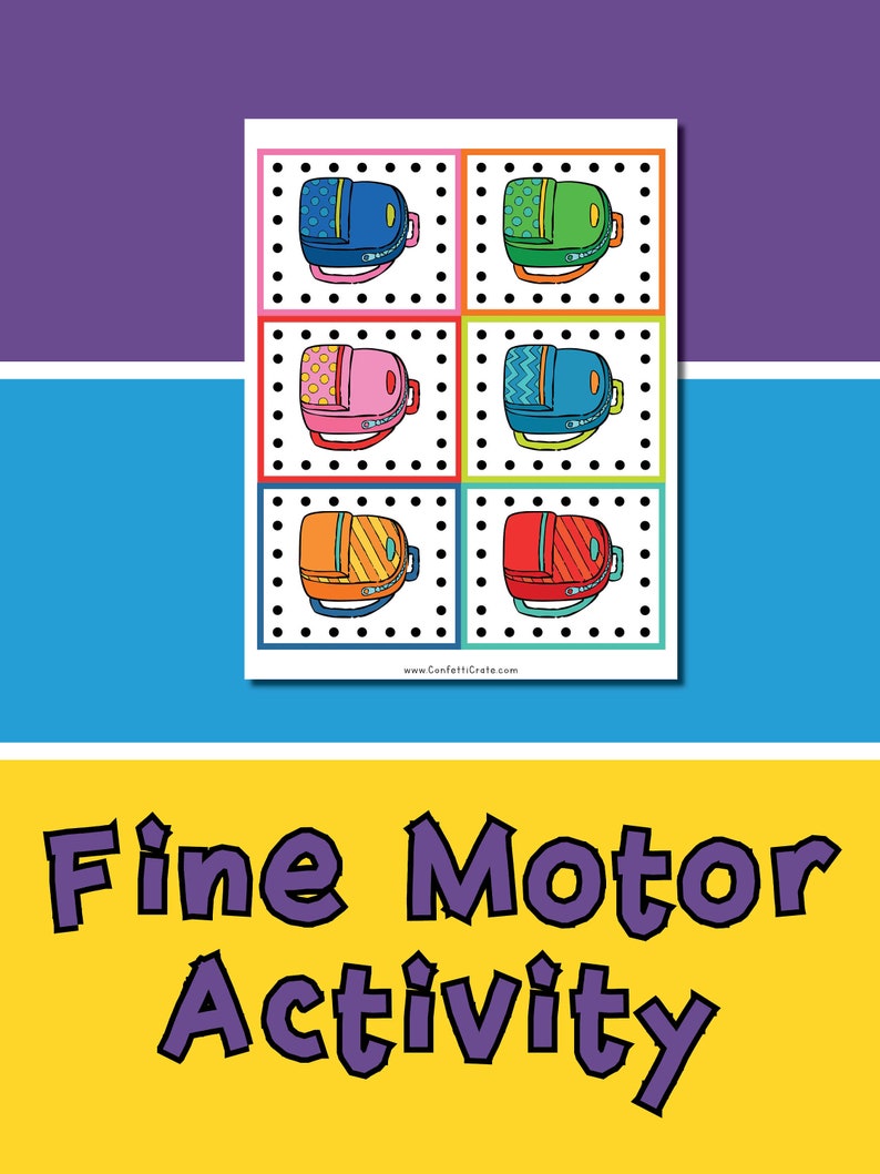 Fine Motor Skills Printables Preschool Activities Hole Punch - Etsy
