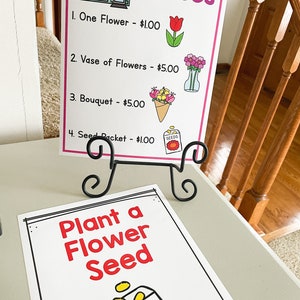 Flower Shop Pretend Play Printables: 14-page Activity Set (PDF) - Etsy