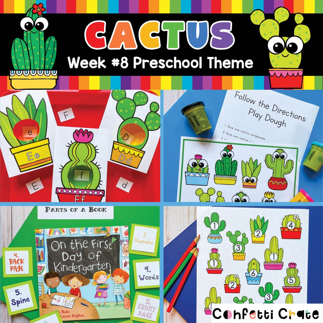 Cactus Preschool Curriculum Printable, Homeschool Preschool, Preschool ...
