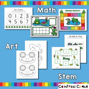 Frogs Preschool Curriculum Printables, Pond Activities, Preschool ...