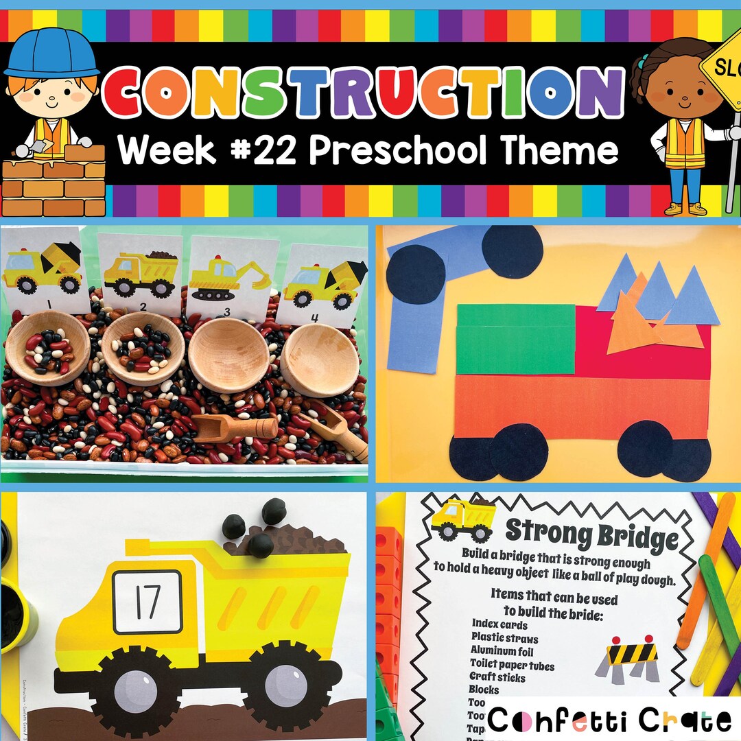 Construction Preschool Curriculum Printable, Preschool Themes ...