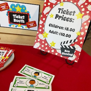 Movie Theater Pretend Play Printable, Dramatic Play, Preschool ...