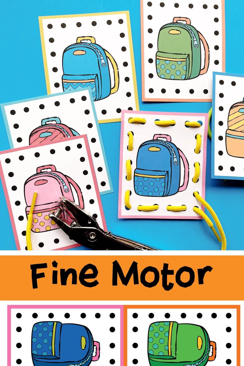 Fine Motor Skills Printables Preschool Activities Hole Punch - Etsy
